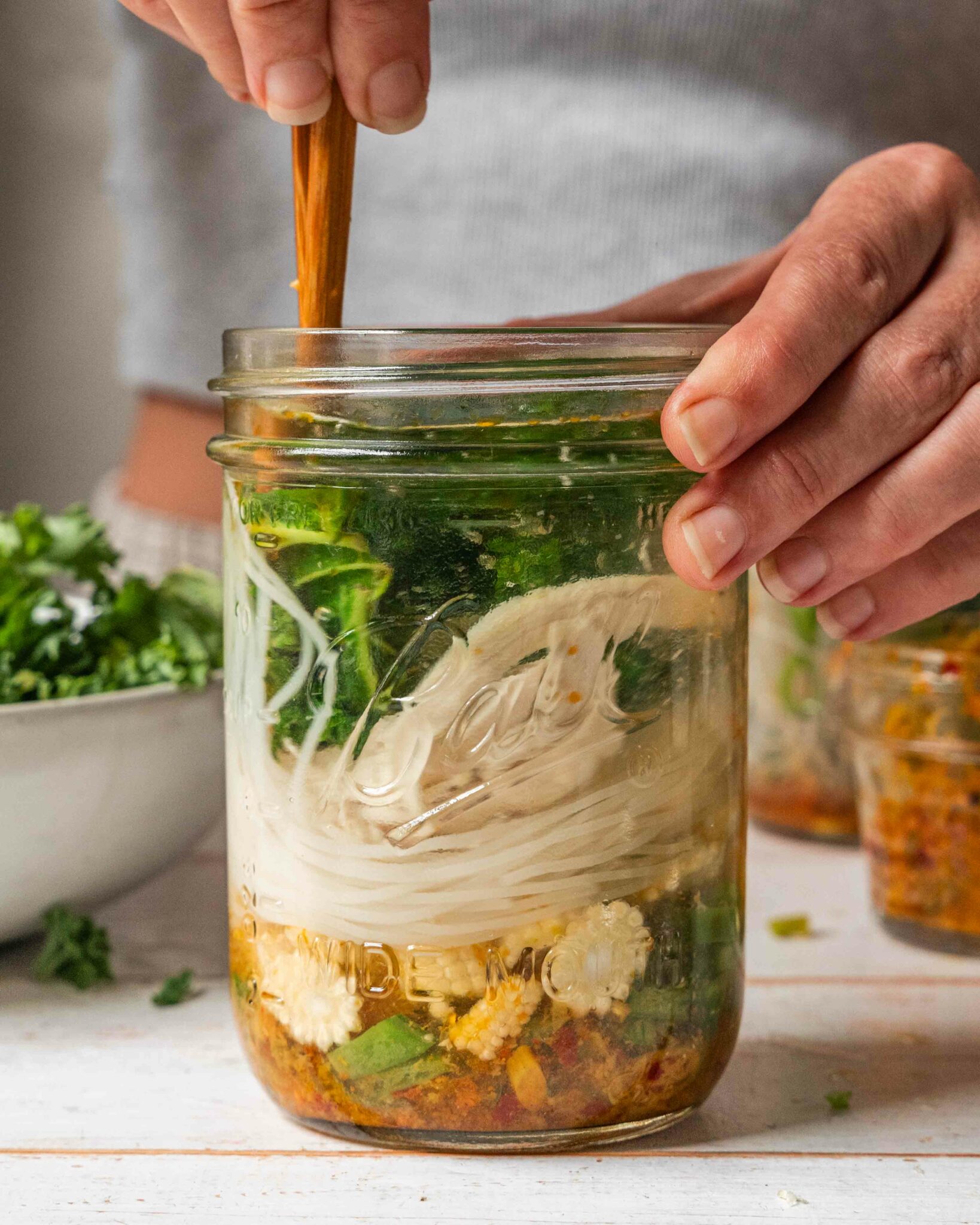 Immune Boosting Chicken Noodle Soup Jars
